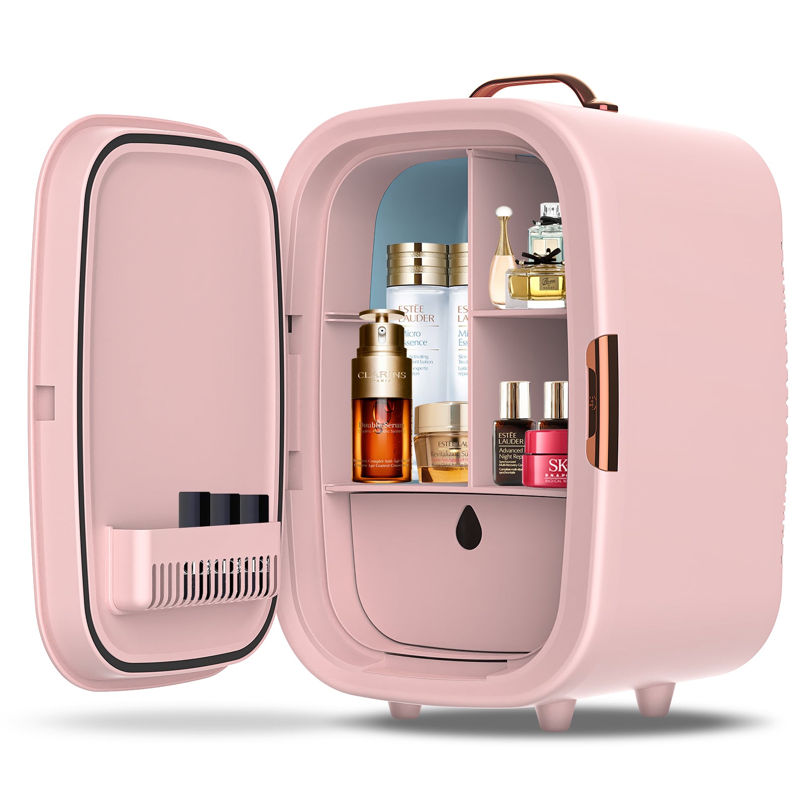 Advwin 15L Mini Makeup Fridge with LED Mini Refrigerator